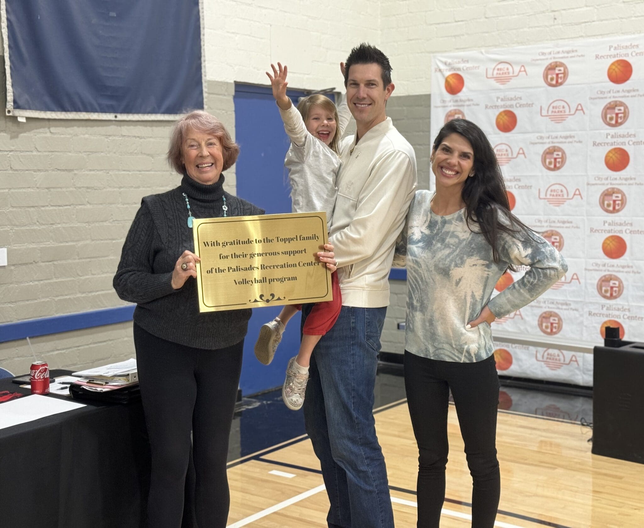 Toppel Donation Brings Volleyball to the Palisades Rec Center ...
