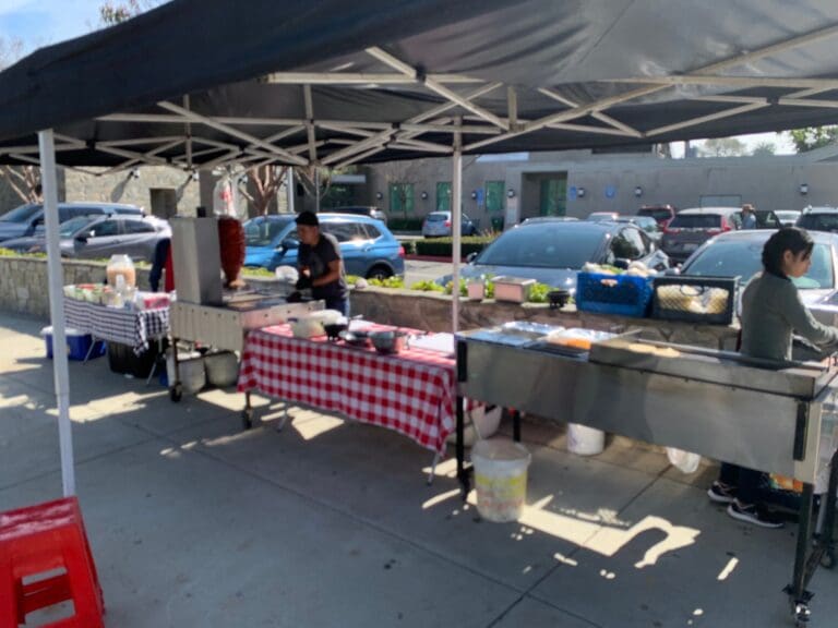 Food Vendor Sets up by Library, Blocks Sidewalk | Circling The News